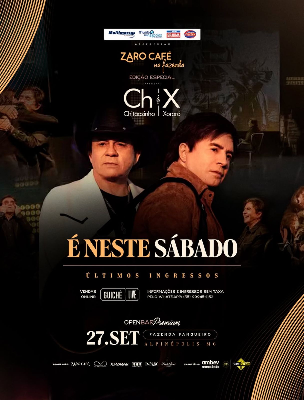 Zaro Café apresenta o maior evento da região com Chitãozinho & Xororó ...